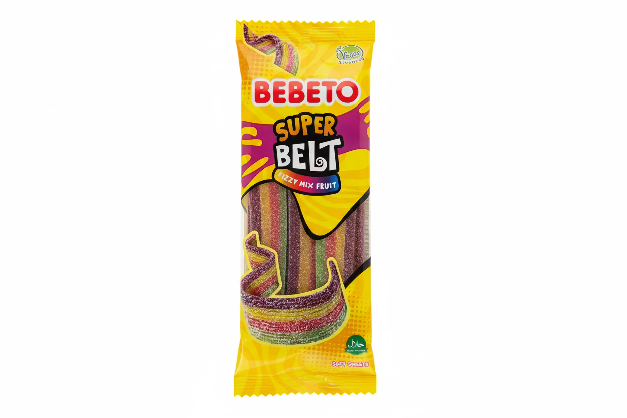 Bebeto Super Belt Fizzy Mix 75g – IslamGuide.dk